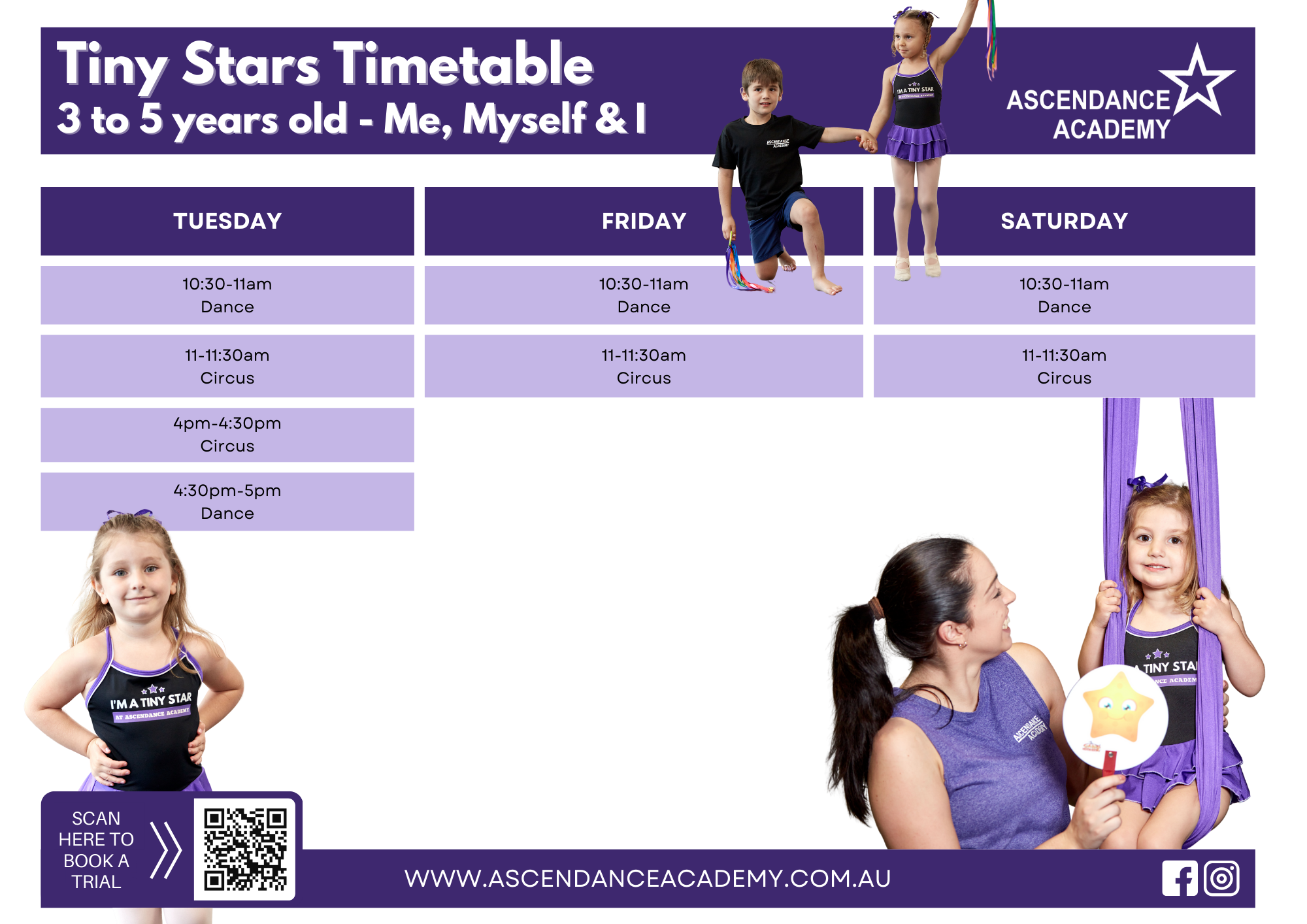 Our Classes Timetable | Ascendence Academy | Caringbah